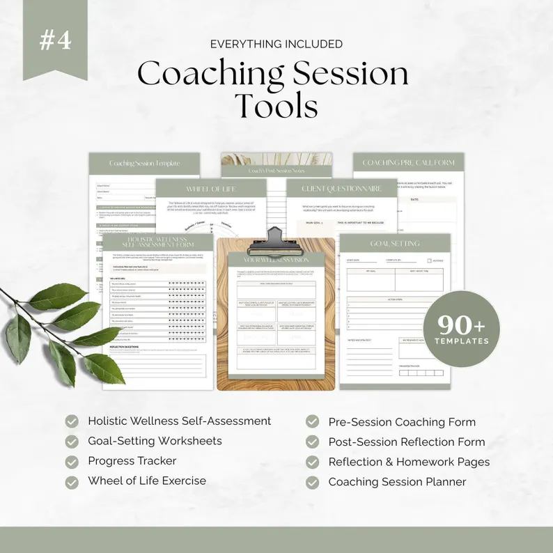 Holistic Coach Starter Kit - 1000+ Wellness Coaching Templates ...